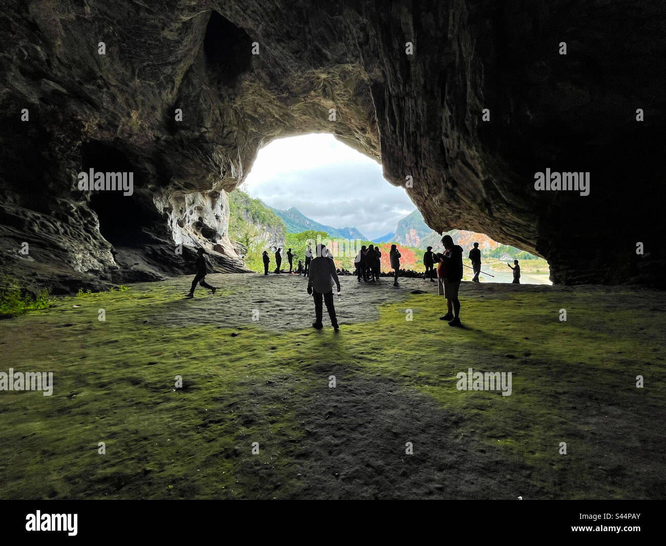 Inside a cave Stock Photo - Alamy