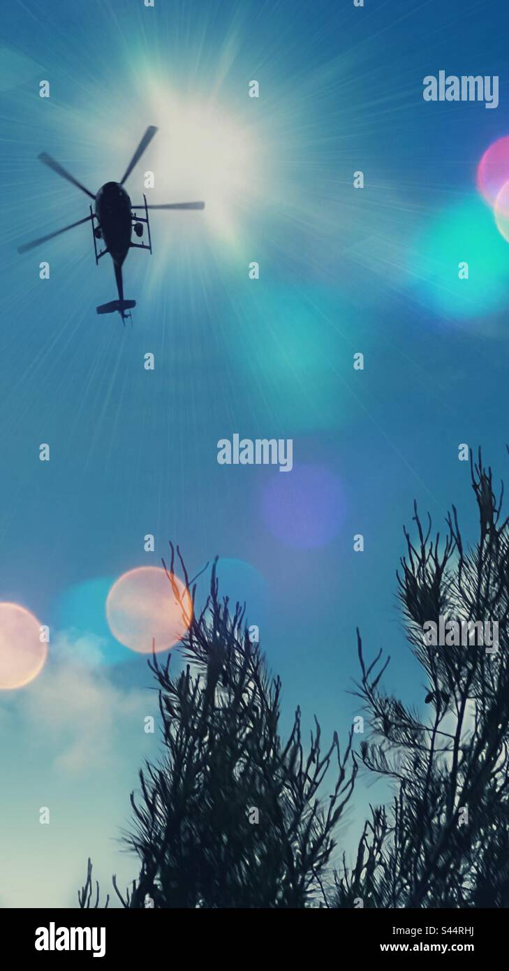 Overhead helicopter hi-res stock photography and images - Alamy