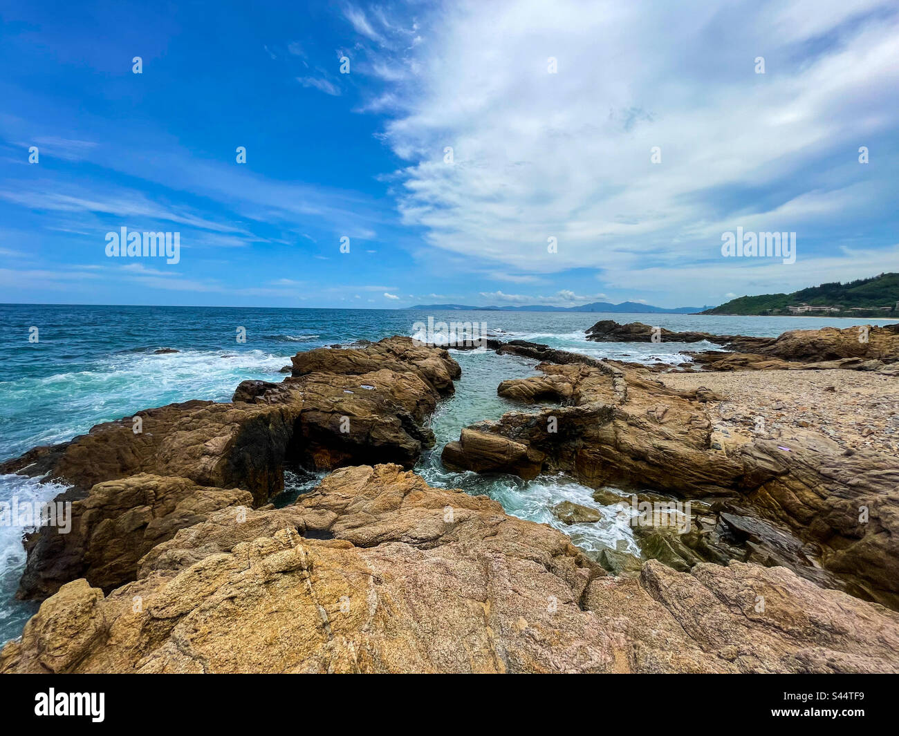 Perfect beach setting Stock Photo - Alamy