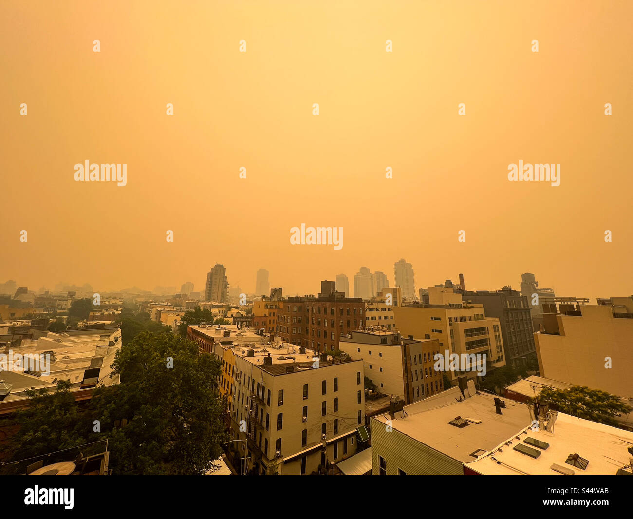 The Smokey Haze From The Canadian Wildfires Settled Over New York City