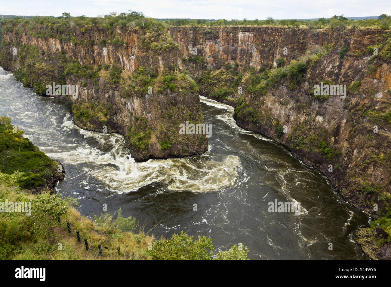 Batoka Gorge below Victoria Falls on the Zambezi River Stock Photo - Alamy