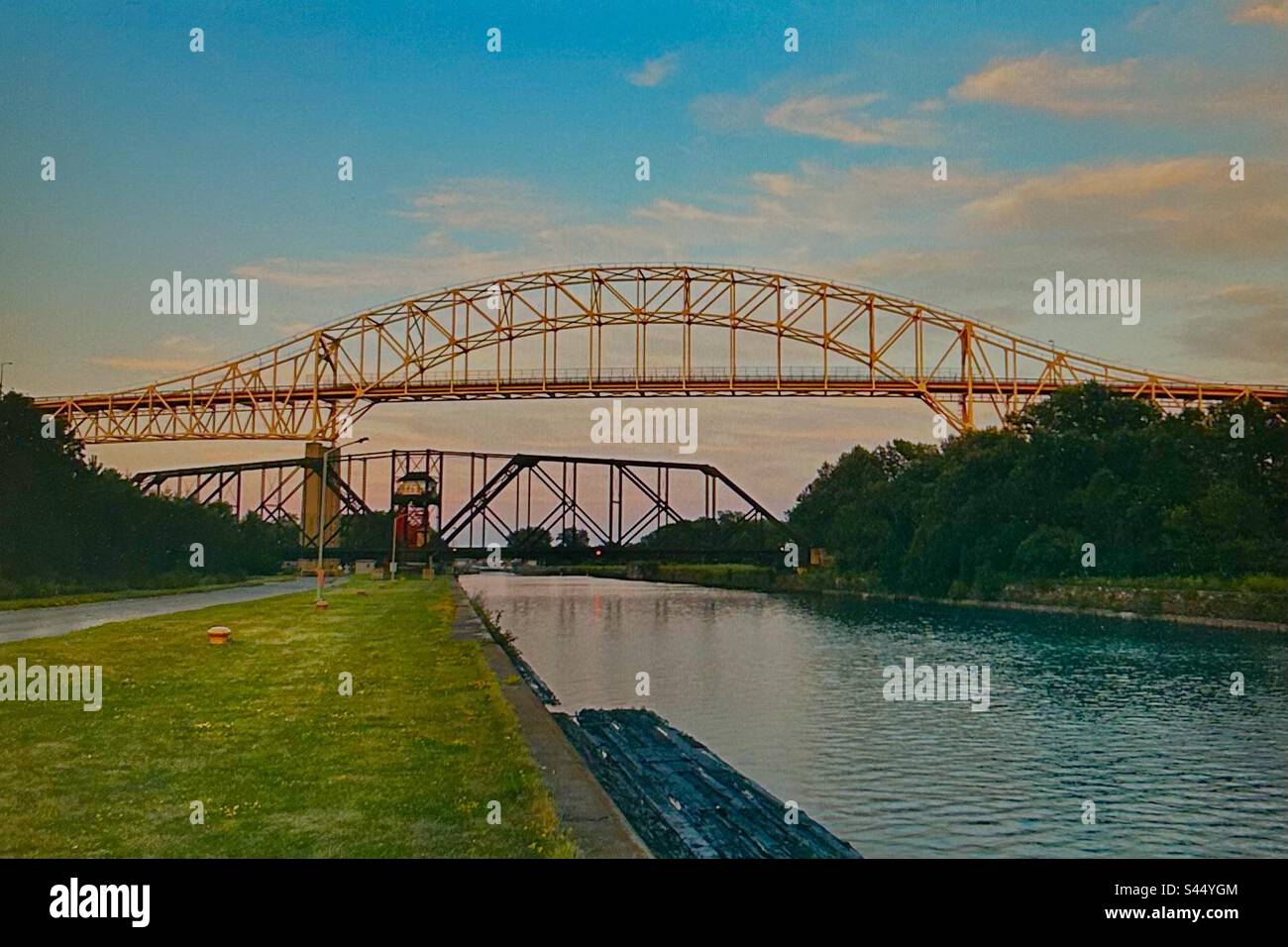 Canada to United State, Sault Ste. Marie International Bridge, St. Mary ...