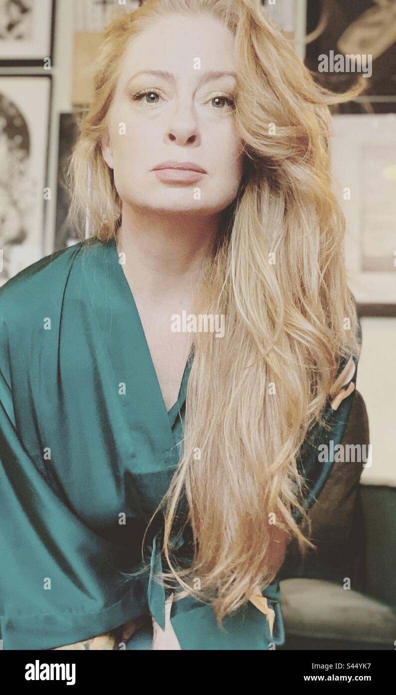 Satin robe hi-res stock photography and images - Alamy