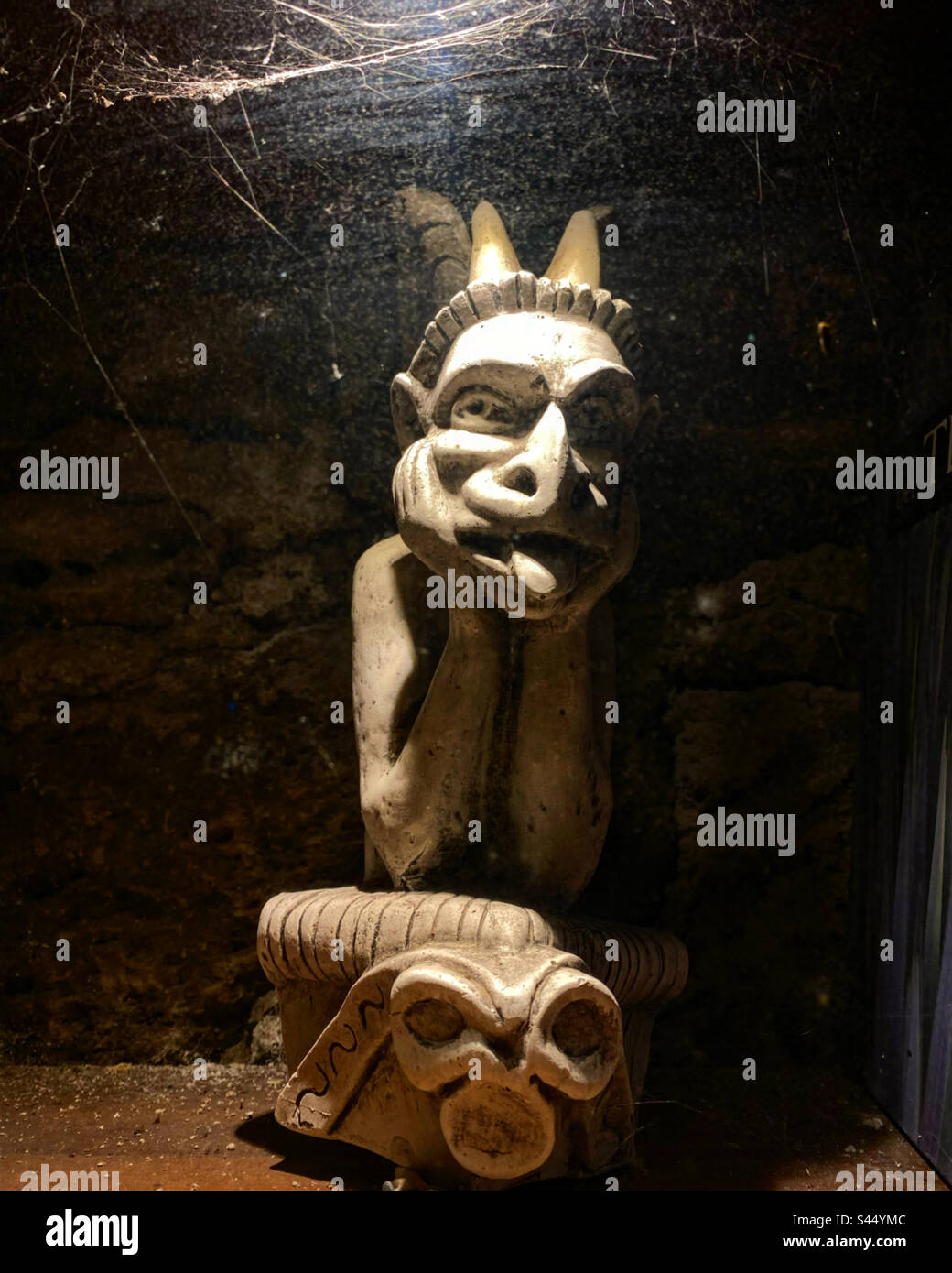 A demon decorate Finca Vai winery and cheese producers in Colon ...