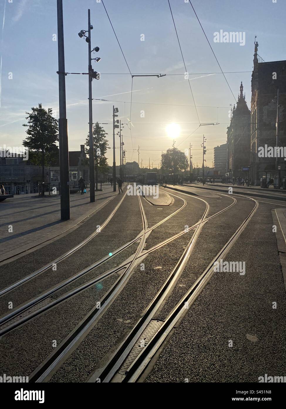 Tram lines smartphone stock photos and images - Alamy