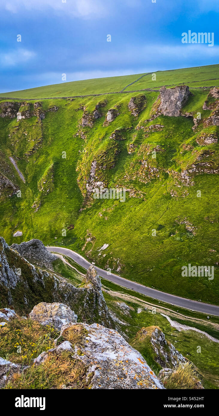 Winnats Pass view point Stock Photo - Alamy
