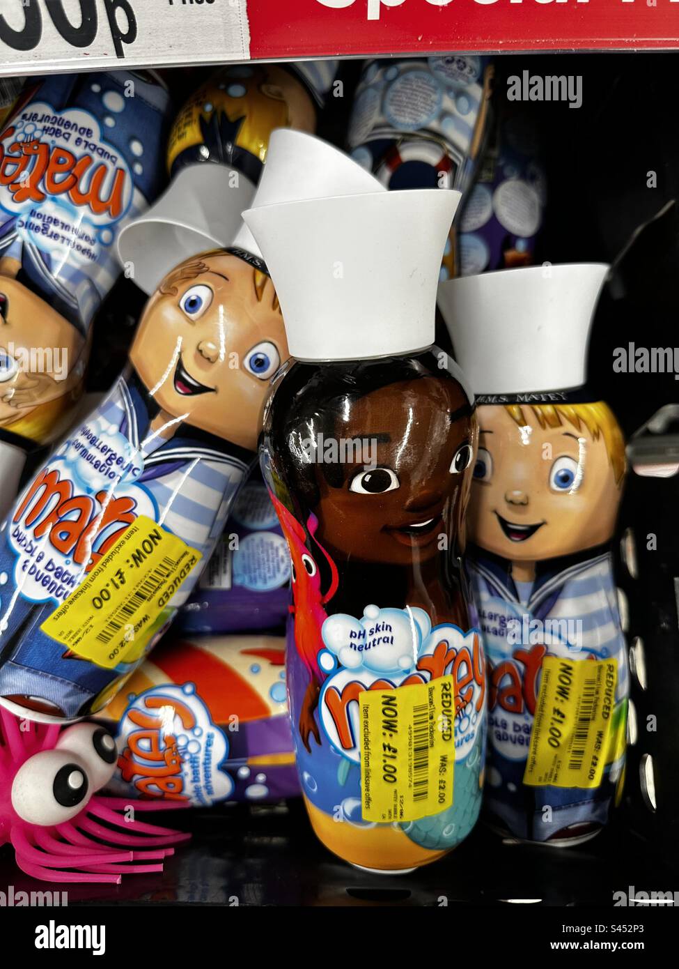 Yellow sticker supermarket non food products Stock Photo - Alamy