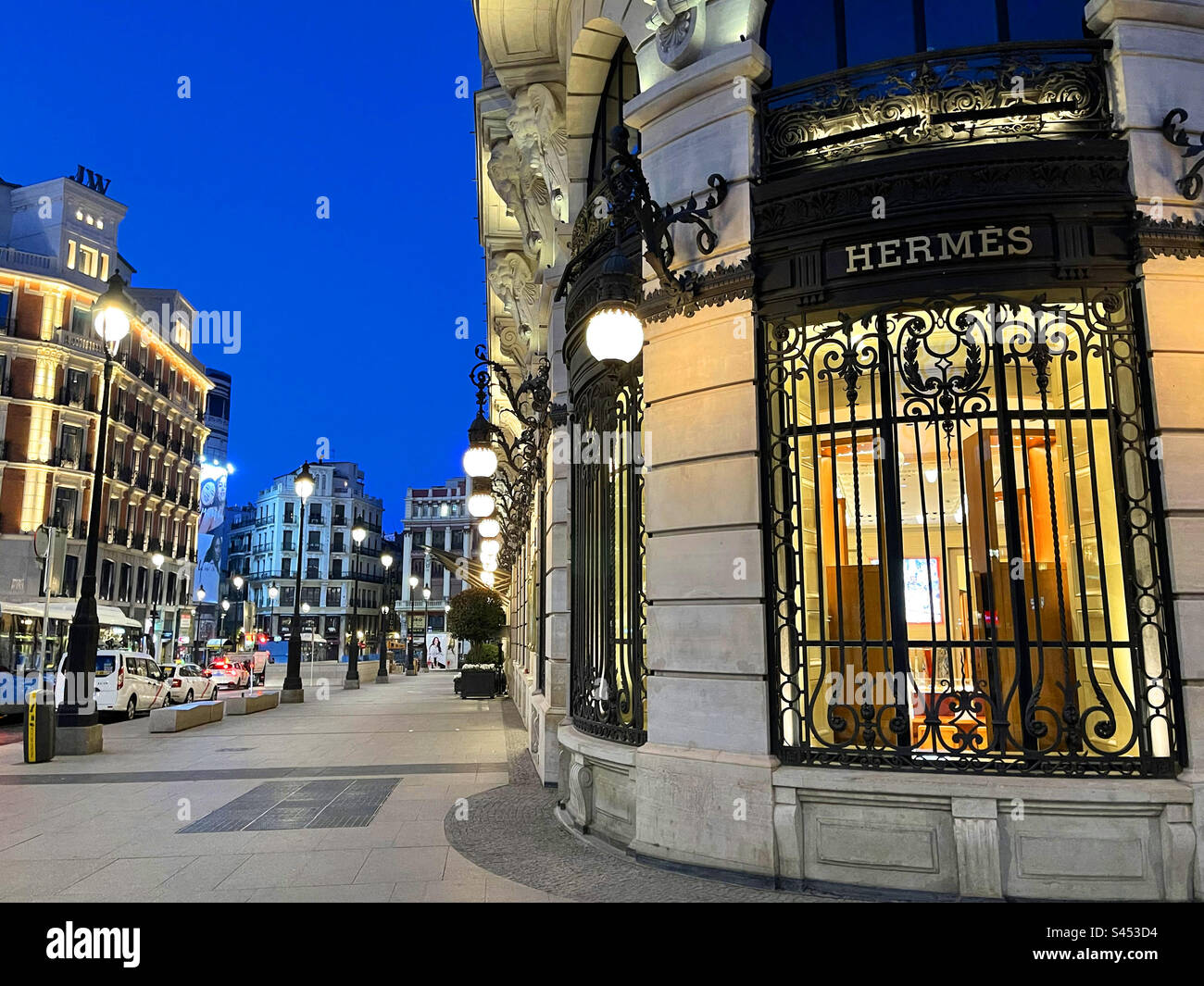 Sevilla street night view smartphone stock photos and images - Alamy