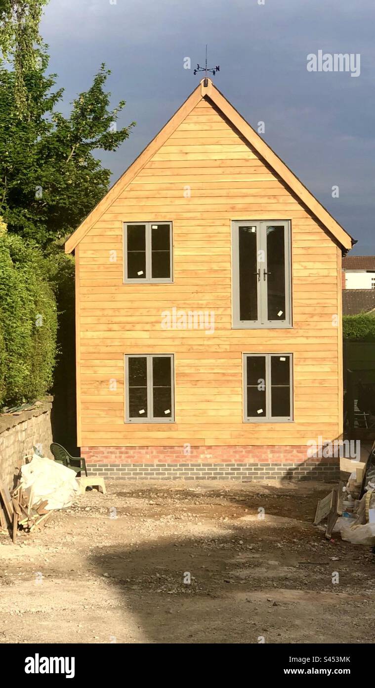 A self-build eco-house in the U.K Stock Photo - Alamy