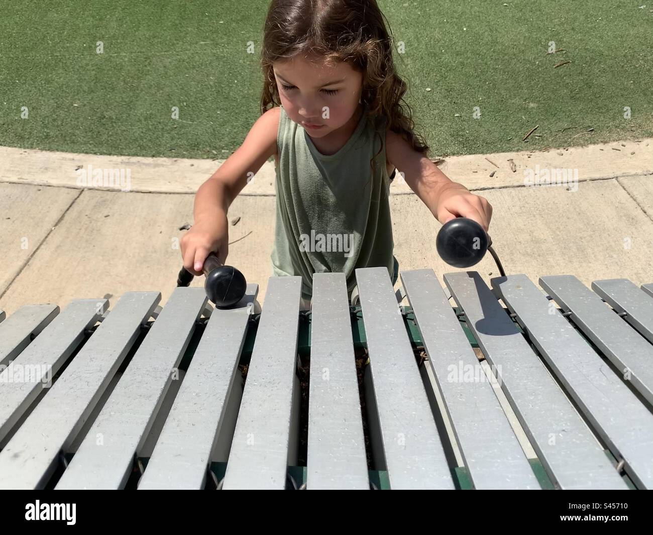 Xylophone child hi-res stock photography and images - Alamy