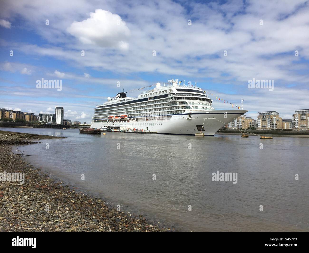 Viking Venus in Greenwich london Thames in June 2023 Stock Photo - Alamy