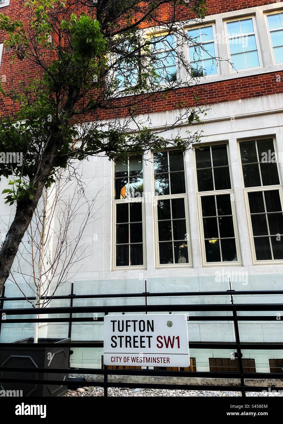 Tufton Street SW1 - street sign - this street housed think tanks and ...