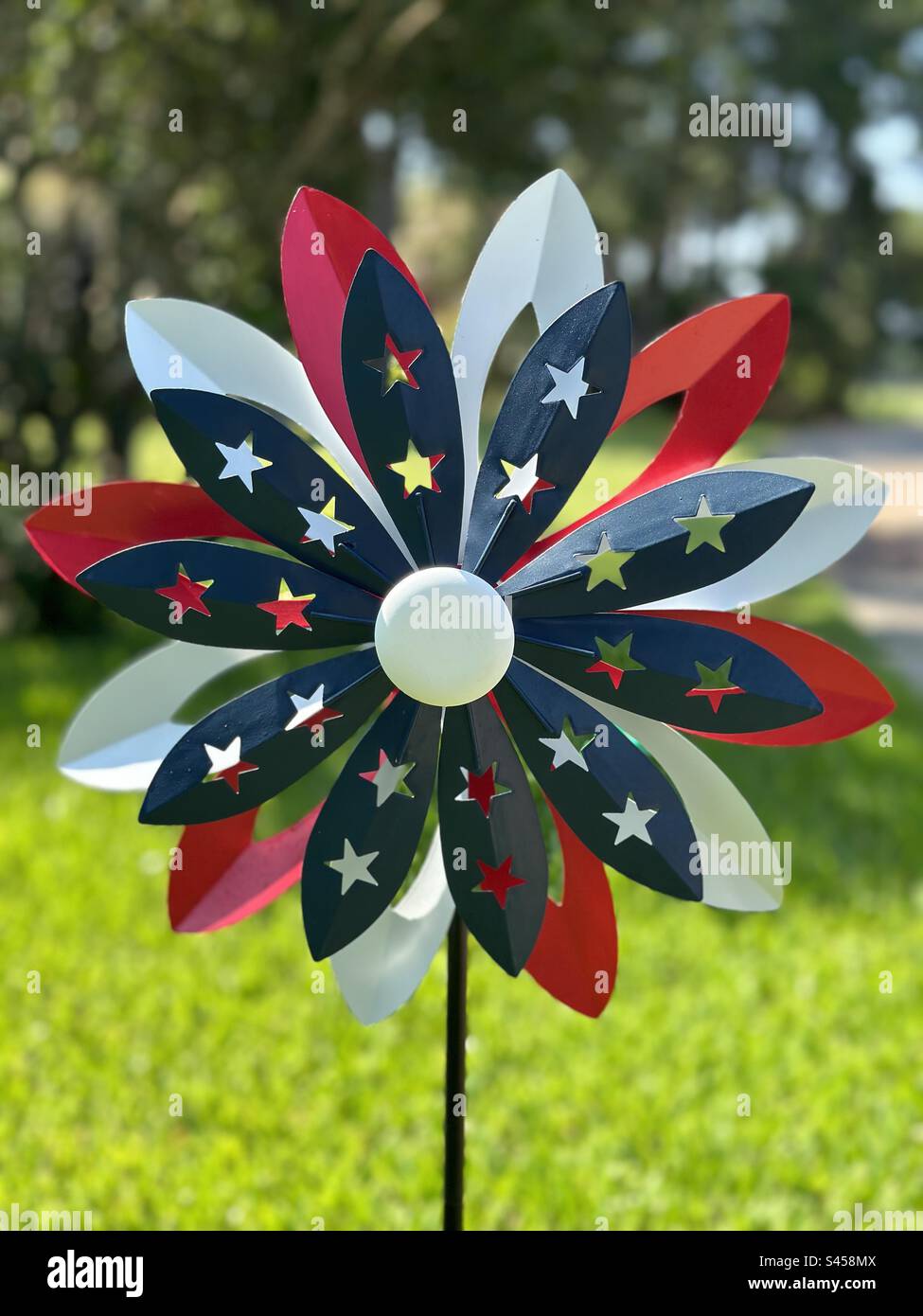 Patriotic outdoor pinwheel Stock Photo - Alamy