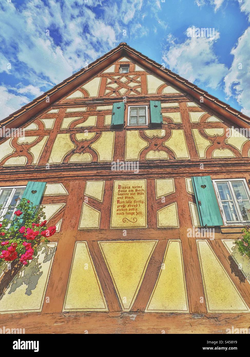 Traditional german architecture Stock Photo - Alamy
