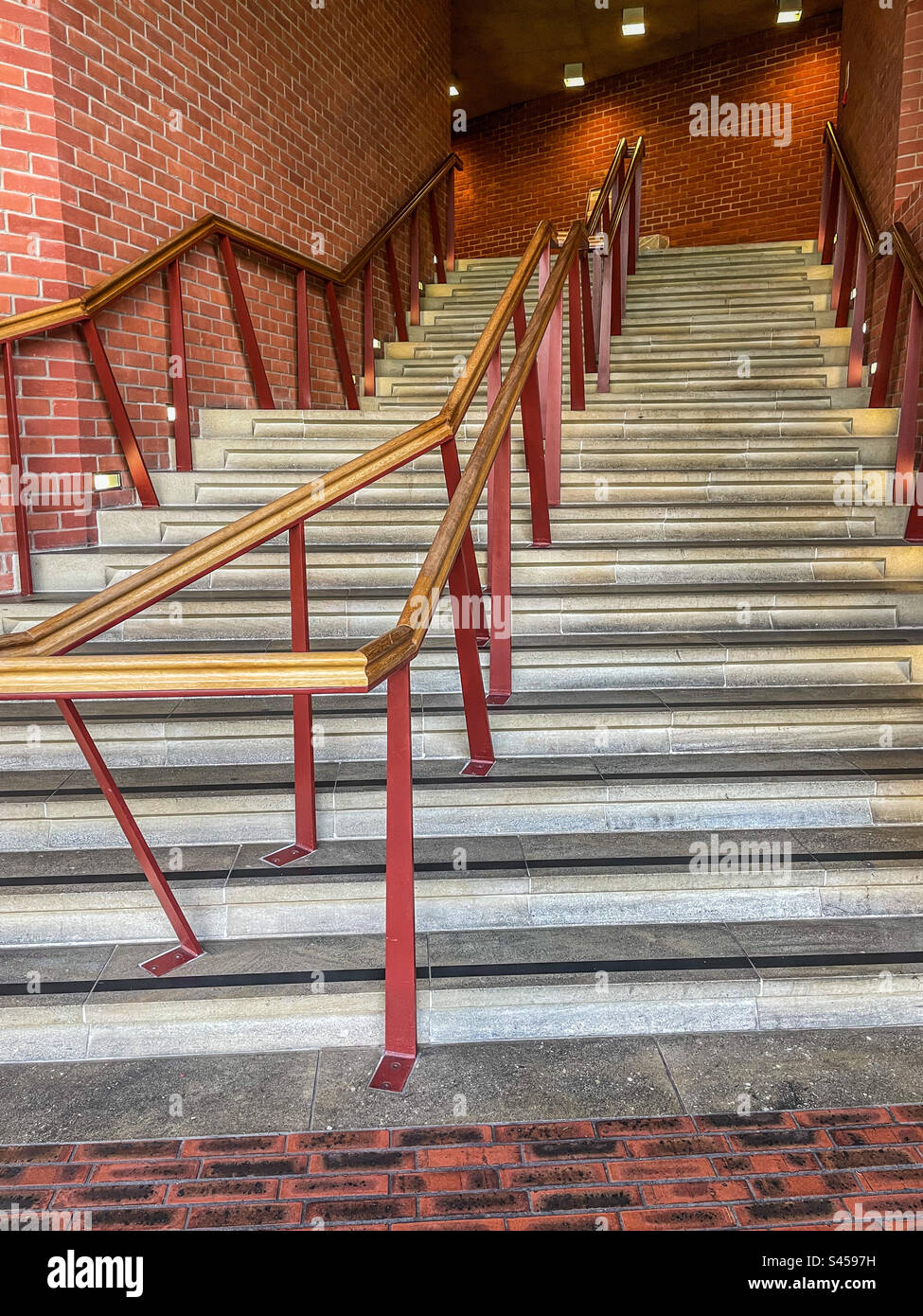 Steps inside the Lyric theatre, Belfast Stock Photo - Alamy