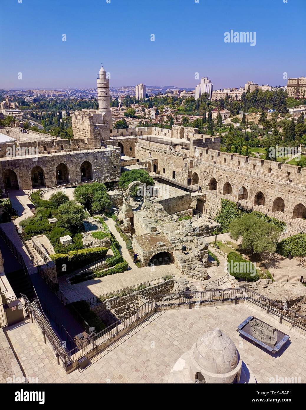 The tower of David museum / citadel in Jerusalem, Israel Stock Photo ...