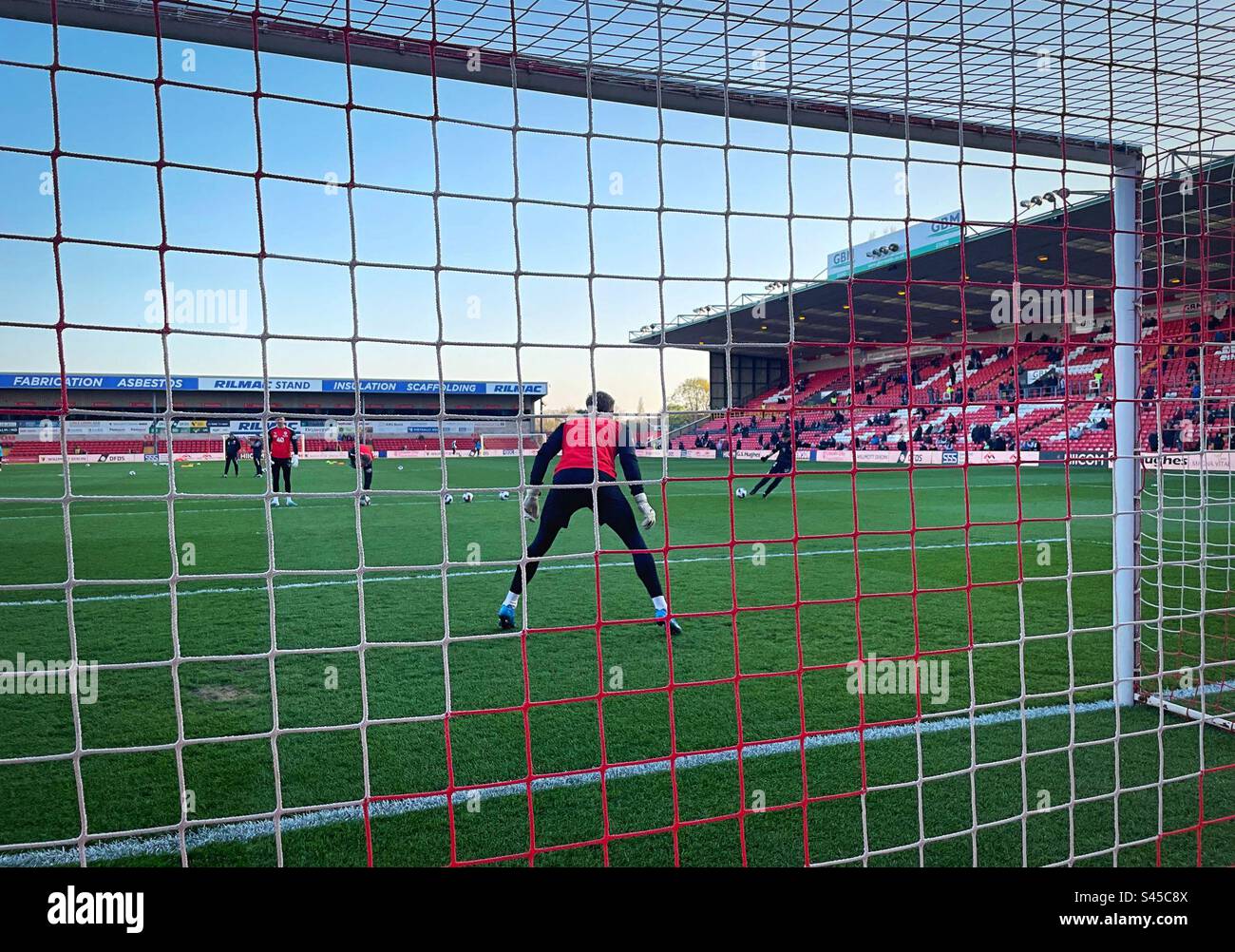 Lincoln City v Barnsley - 18.4.23 - Barnsley Goalkeeper Harry Isted ...
