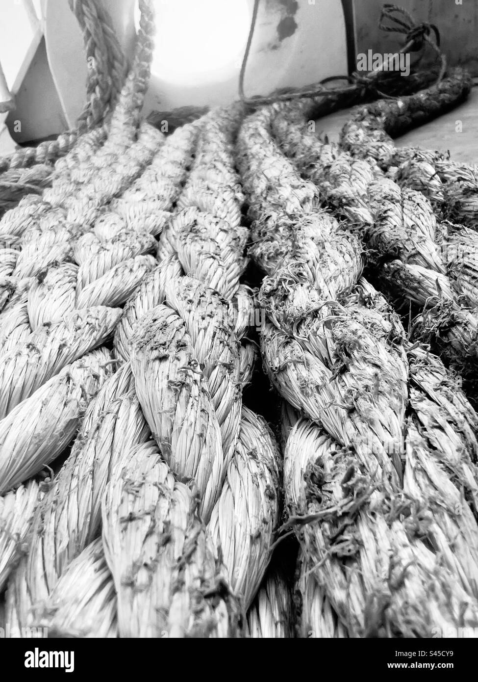 Vessel mooring Black and White Stock Photos & Images - Alamy