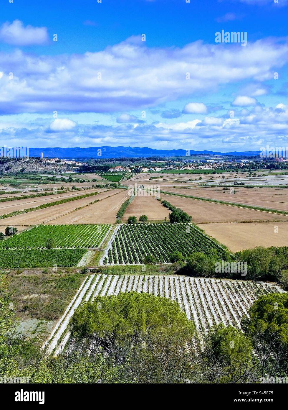 Dry pond of Montady. Occitanie, France Stock Photo - Alamy