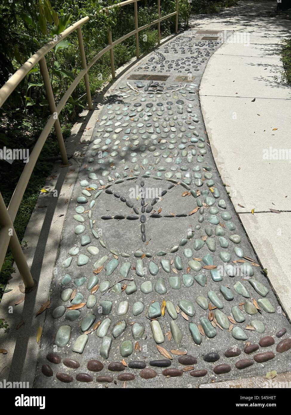 Foot reflexology path in Nova Southeastern University healing garden ...