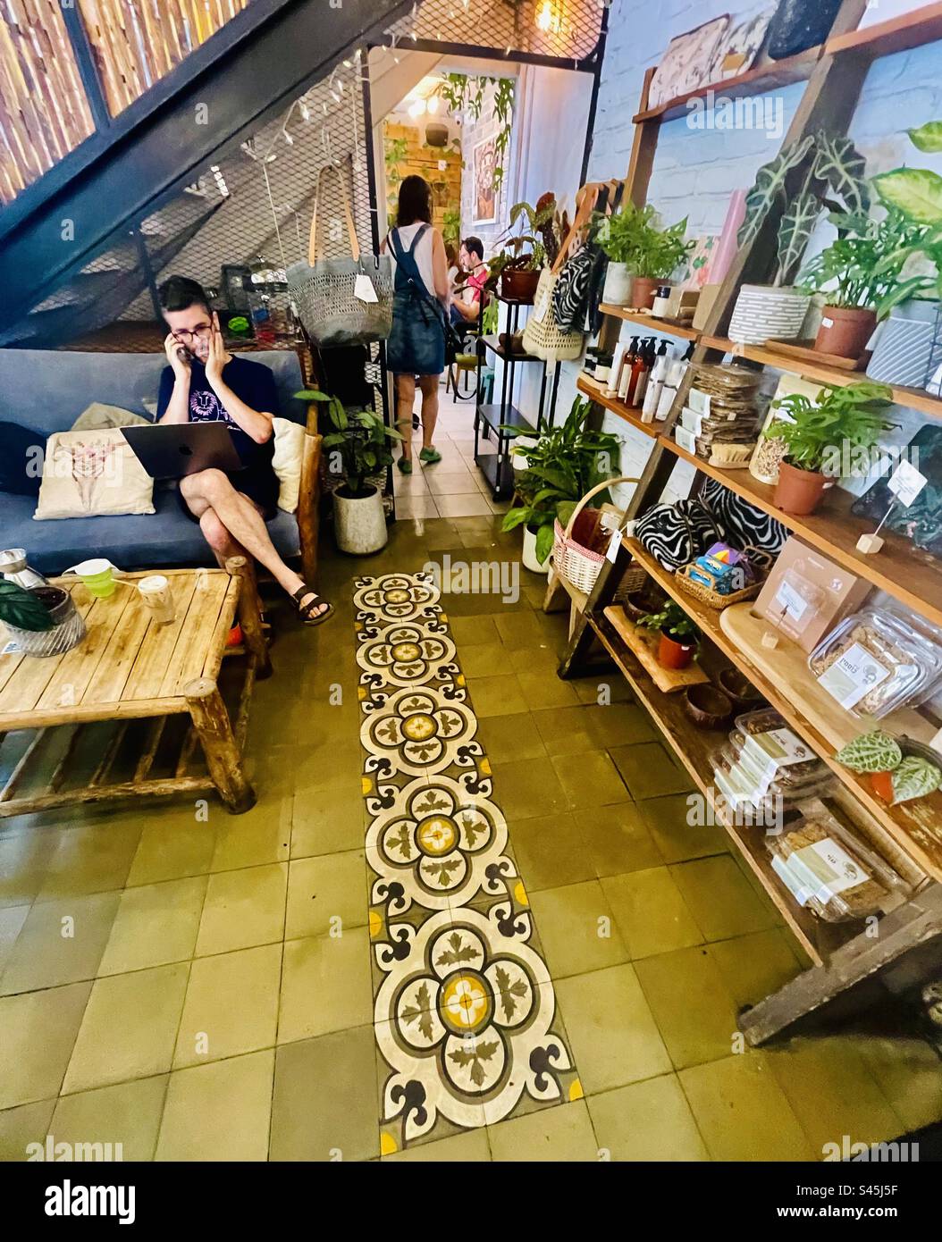 A stylish coffee shop and boutique on Basel street in Tel-Aviv, Israel ...