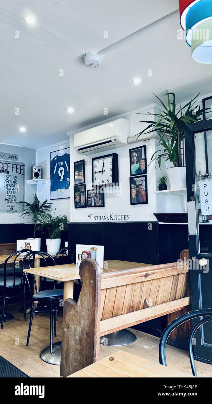 Out for breakfast at Unthank Kitchen in Norwich, England, UK Stock ...