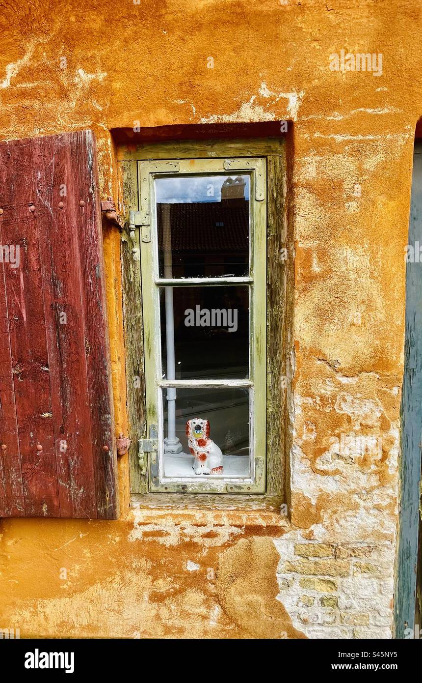 The colorful Nyboder neighborhood in Copenhagen, Denmark Stock Photo ...