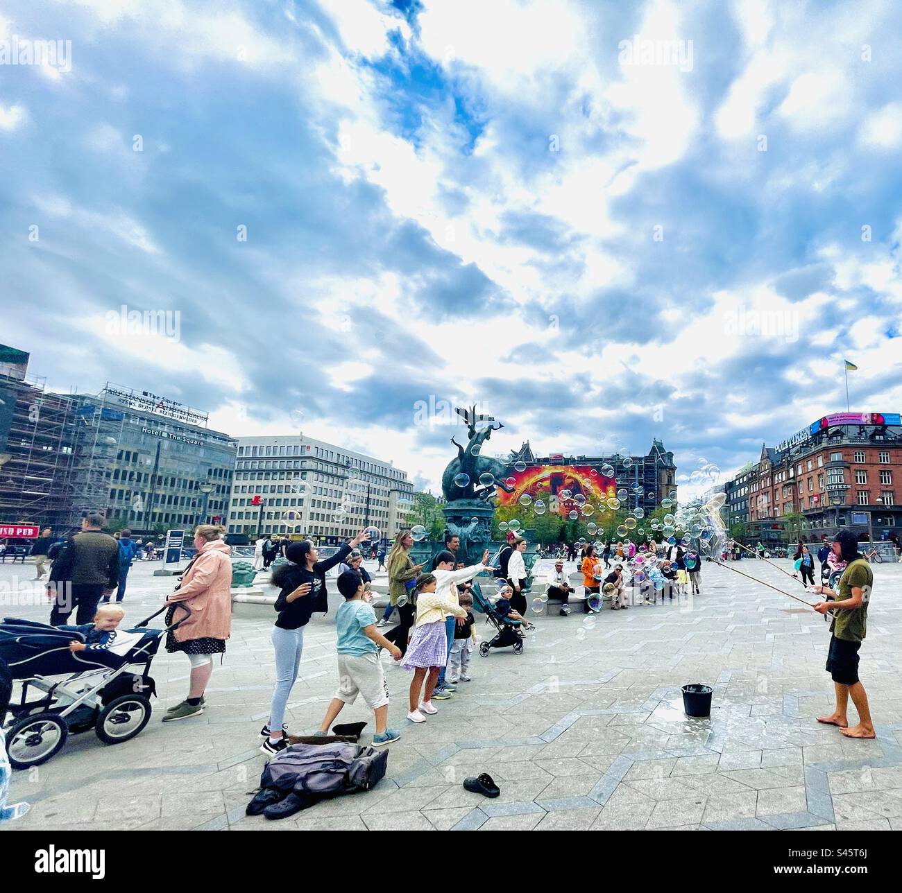 Rådhuspladsen square in Copenhagen, Denmark Stock Photo - Alamy