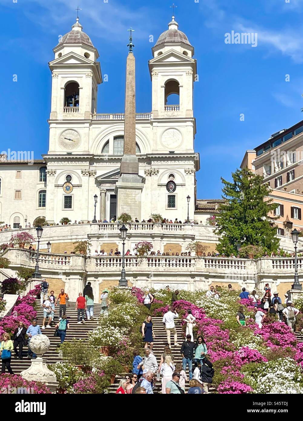 Walking spanish steps rome hi-res stock photography and images - Alamy