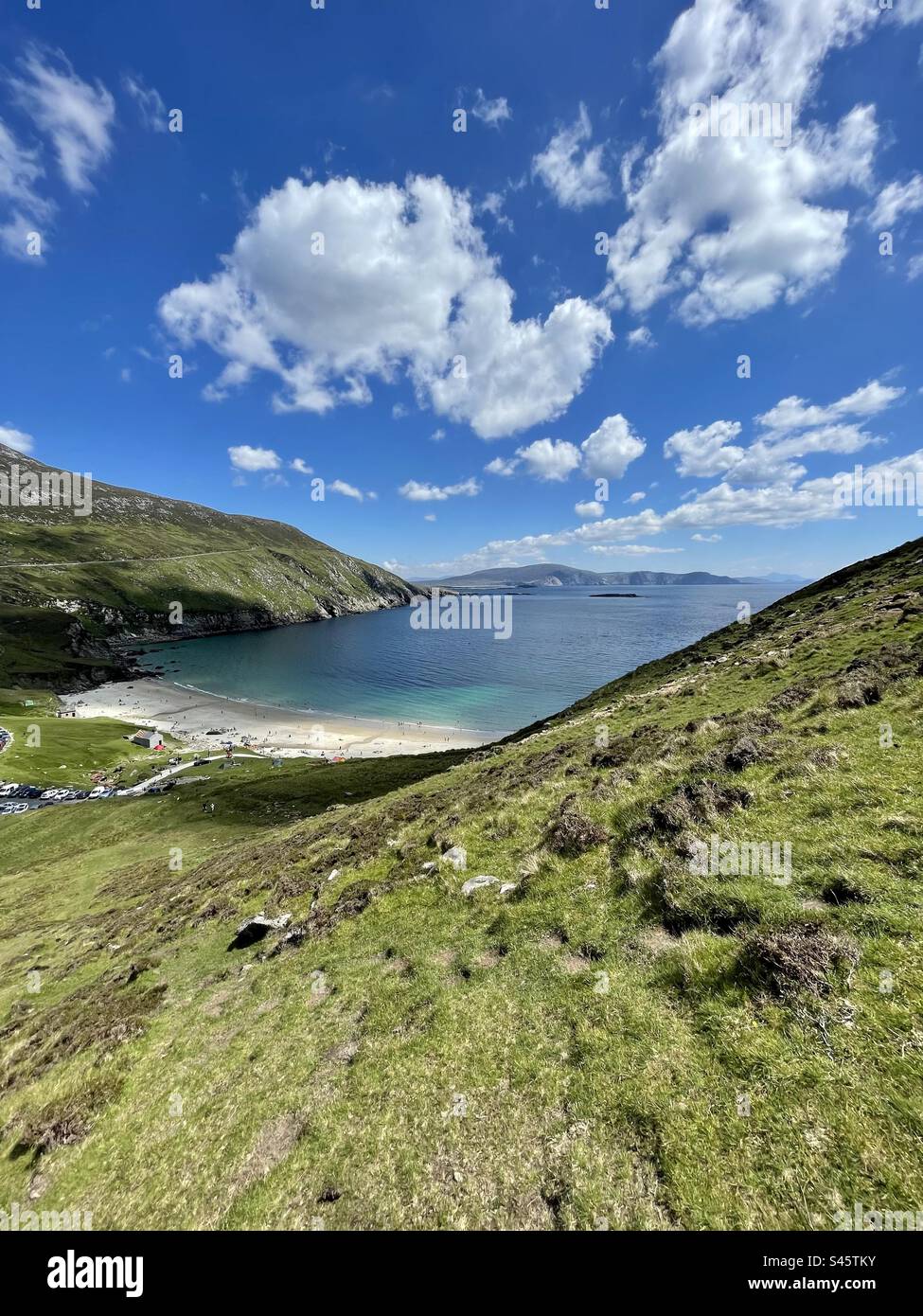 Overlooking Keem Bay on Achill Island, Ireland Stock Photo - Alamy