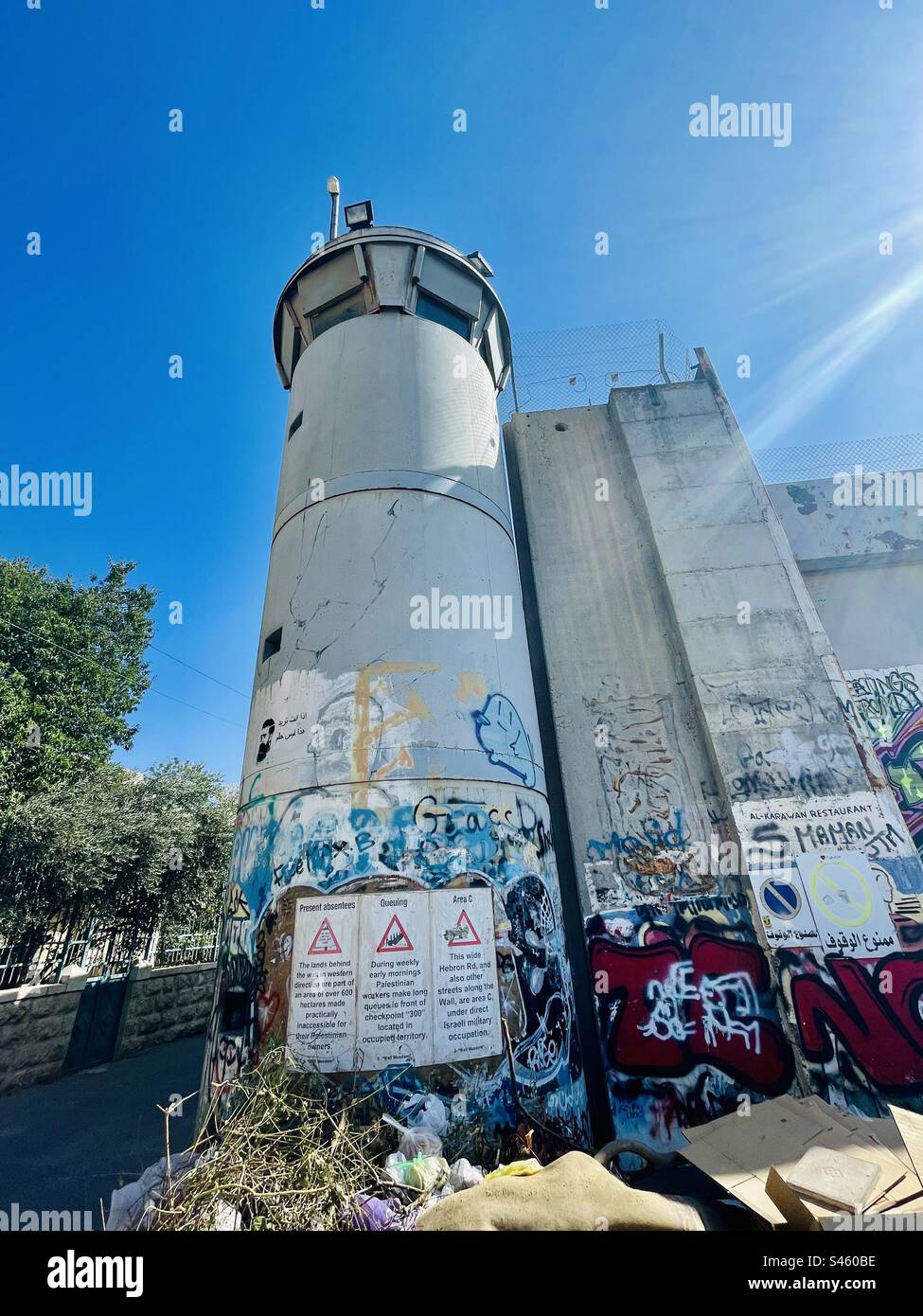 The Israeli security barrier in Bethlehem, Palestine Stock Photo - Alamy