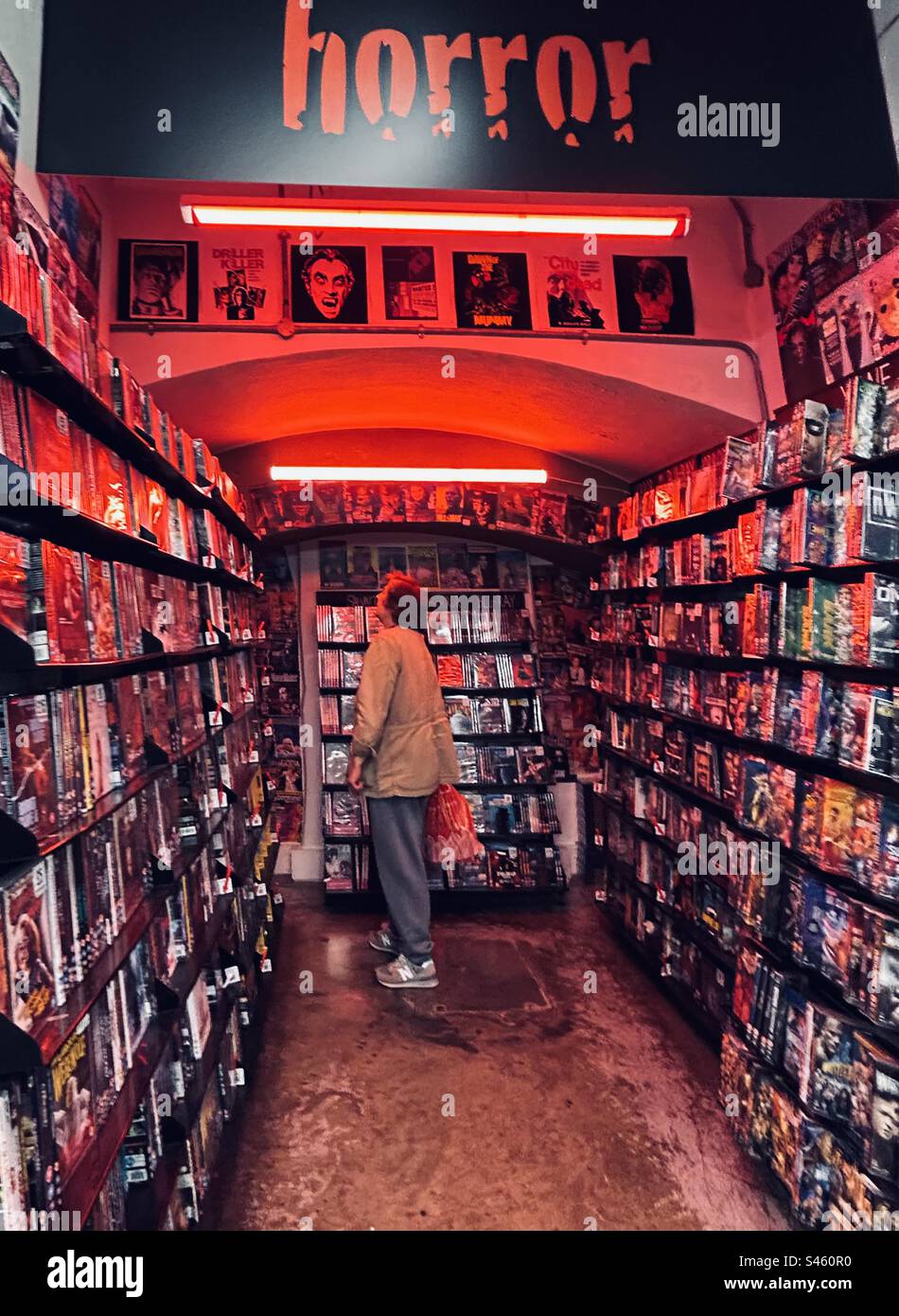 Dvd in shop hi-res stock photography and images - Alamy