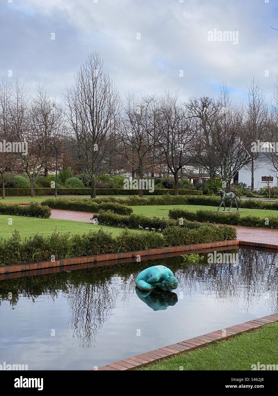 The gardens at Lourensford cellar , Cape Winelands, South Africa Stock ...