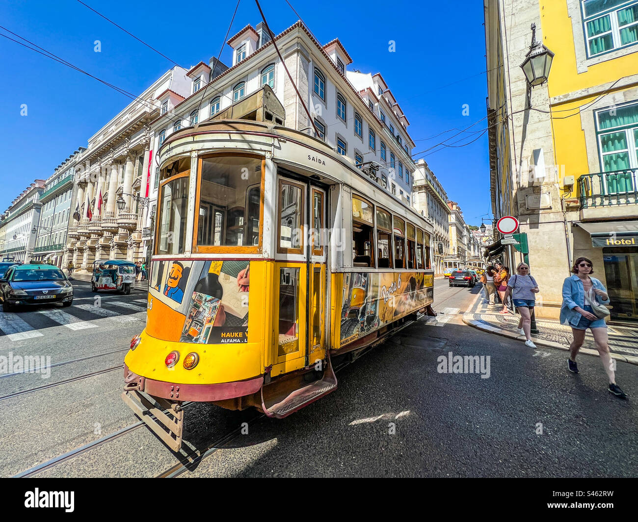 Yellow tram hi-res stock photography and images - Alamy