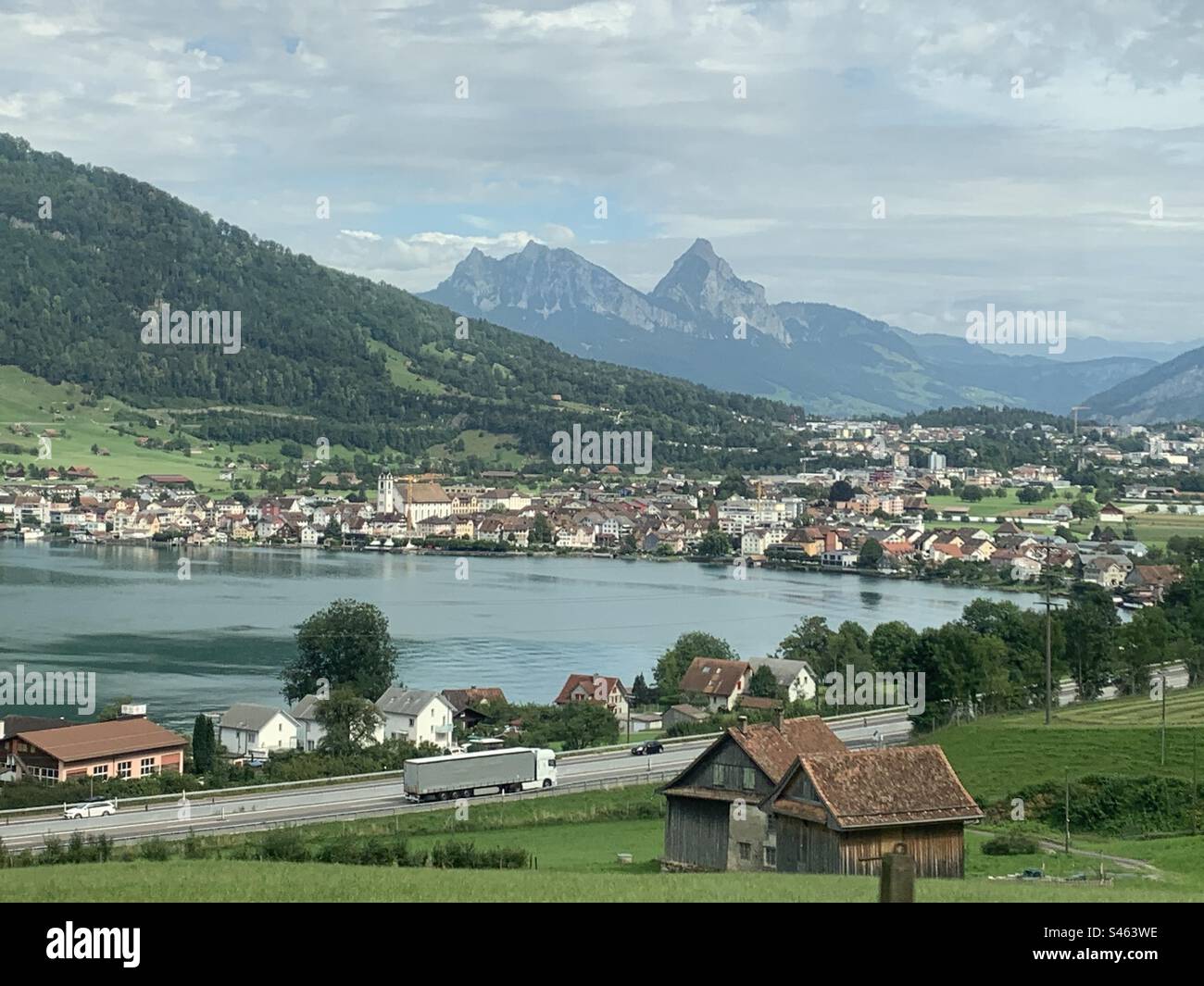 Town of Arth in Switzerland Stock Photo - Alamy
