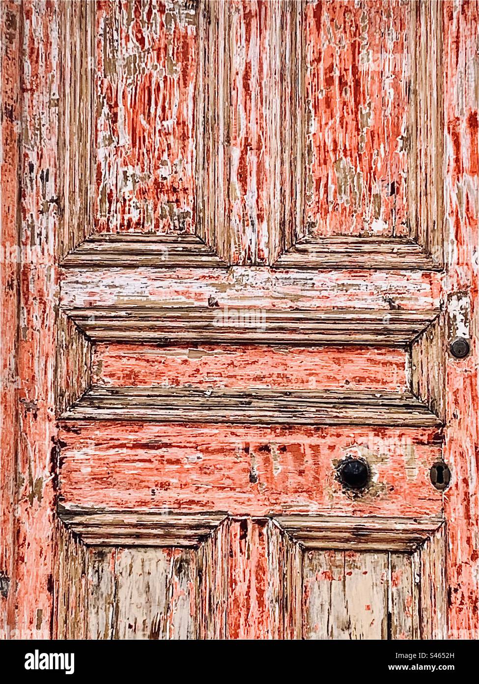 Red door texture hi-res stock photography and images - Alamy