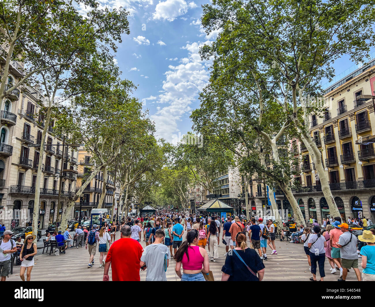 La rambla busy street in hi-res stock photography and images - Alamy