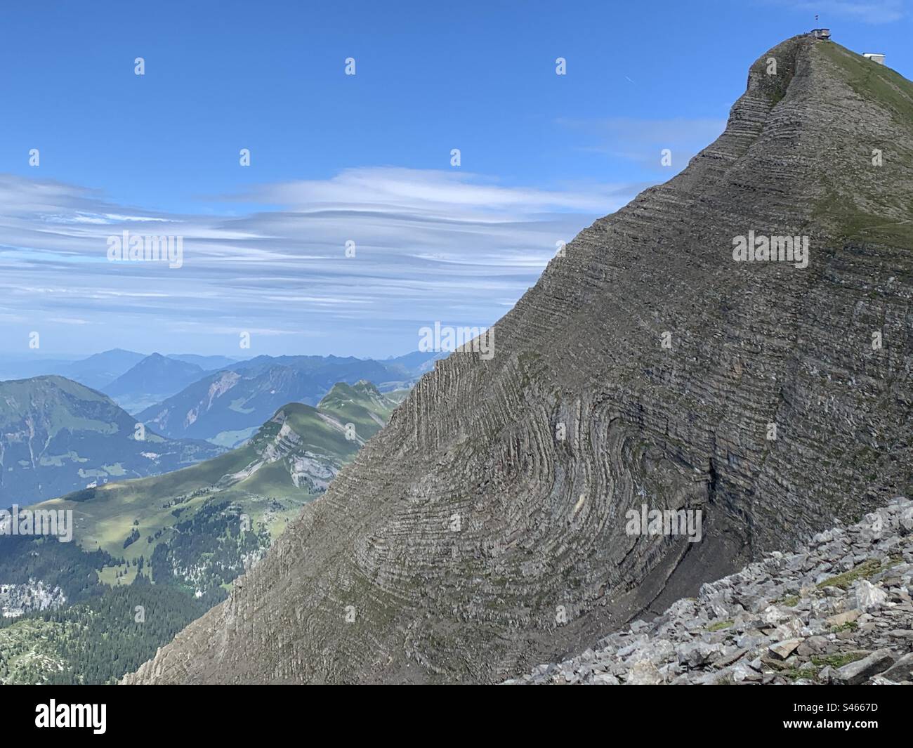 Faulhorn peak in Jungfrau region Swiss alps Stock Photo - Alamy