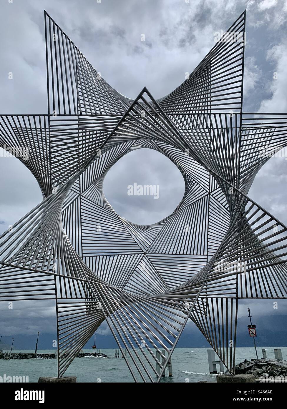 Modern Geometric Sculpture