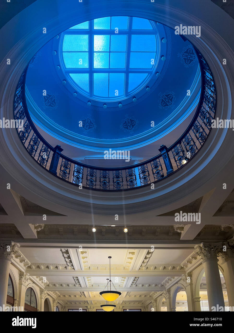 Dubuque, Iowa, August 7, 2023 Dash landscape photo of beautiful library ...