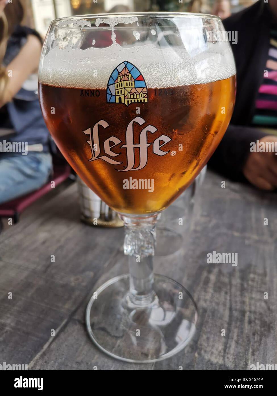 A glass of draft Leffe beer Stock Photo - Alamy