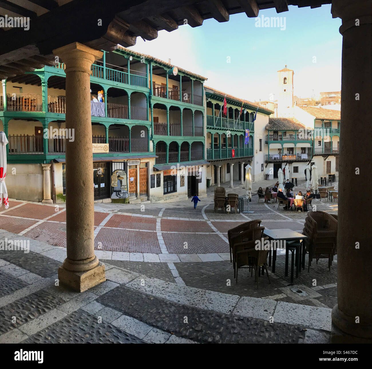 Plaza Mayor. Chinchon, Madrid province, Spain Stock Photo - Alamy