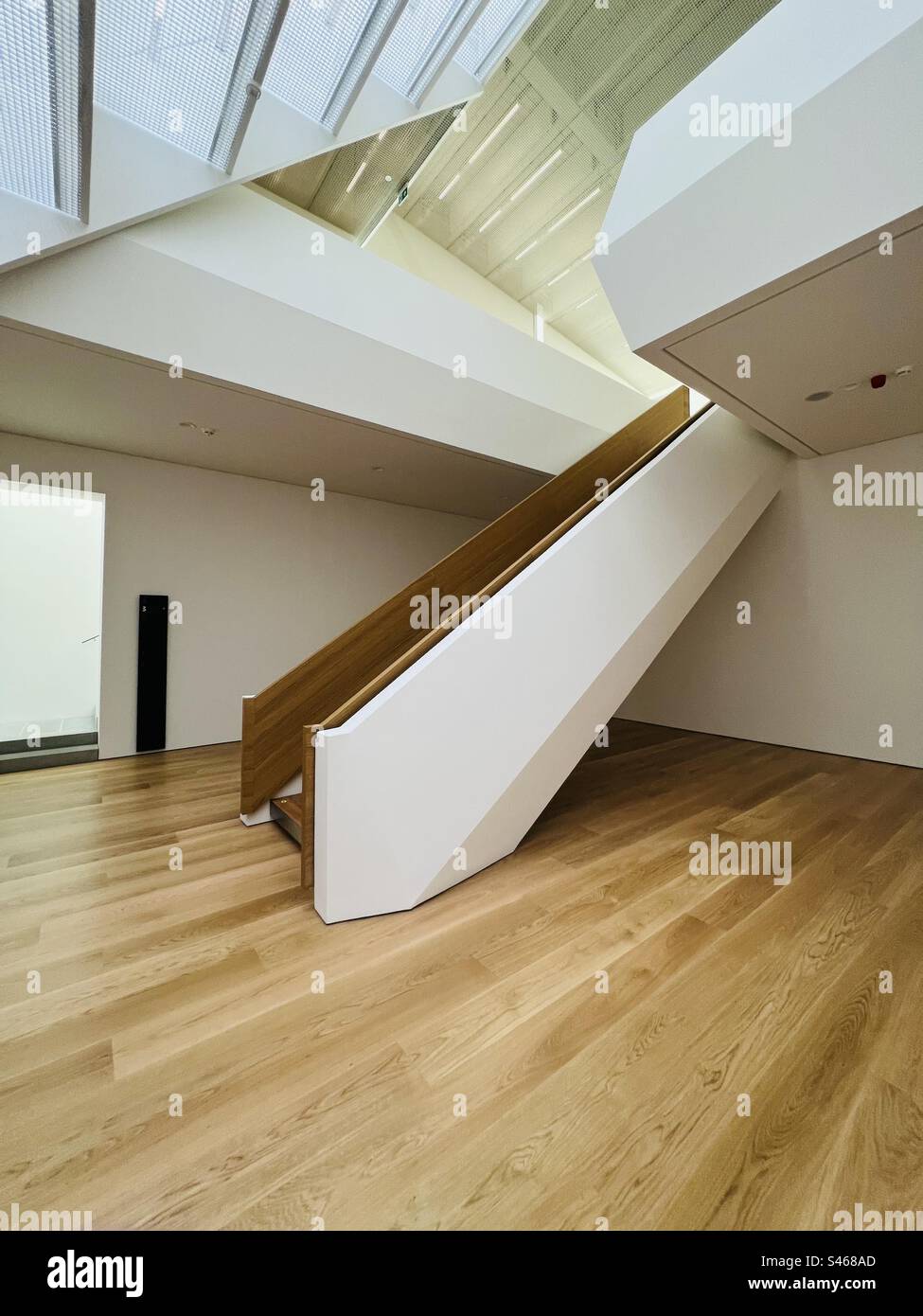 Linear sculptural staircase in the Slovak National Gallery in ...