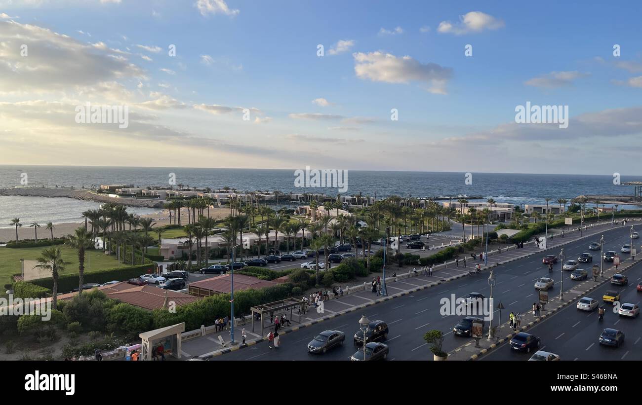 Alexandria corniche hi-res stock photography and images - Alamy