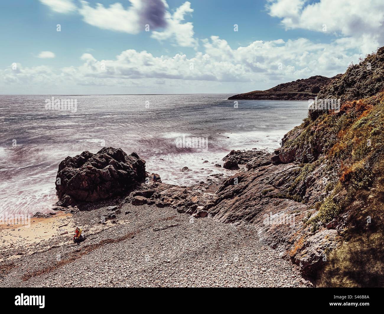 Rotherslade bay on the Gower coast Swansea, UK Stock Photo - Alamy
