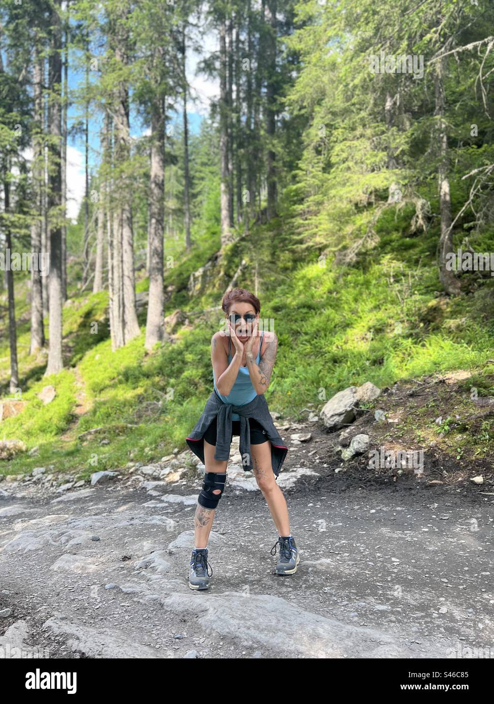 Scared female face hi-res stock photography and images - Alamy