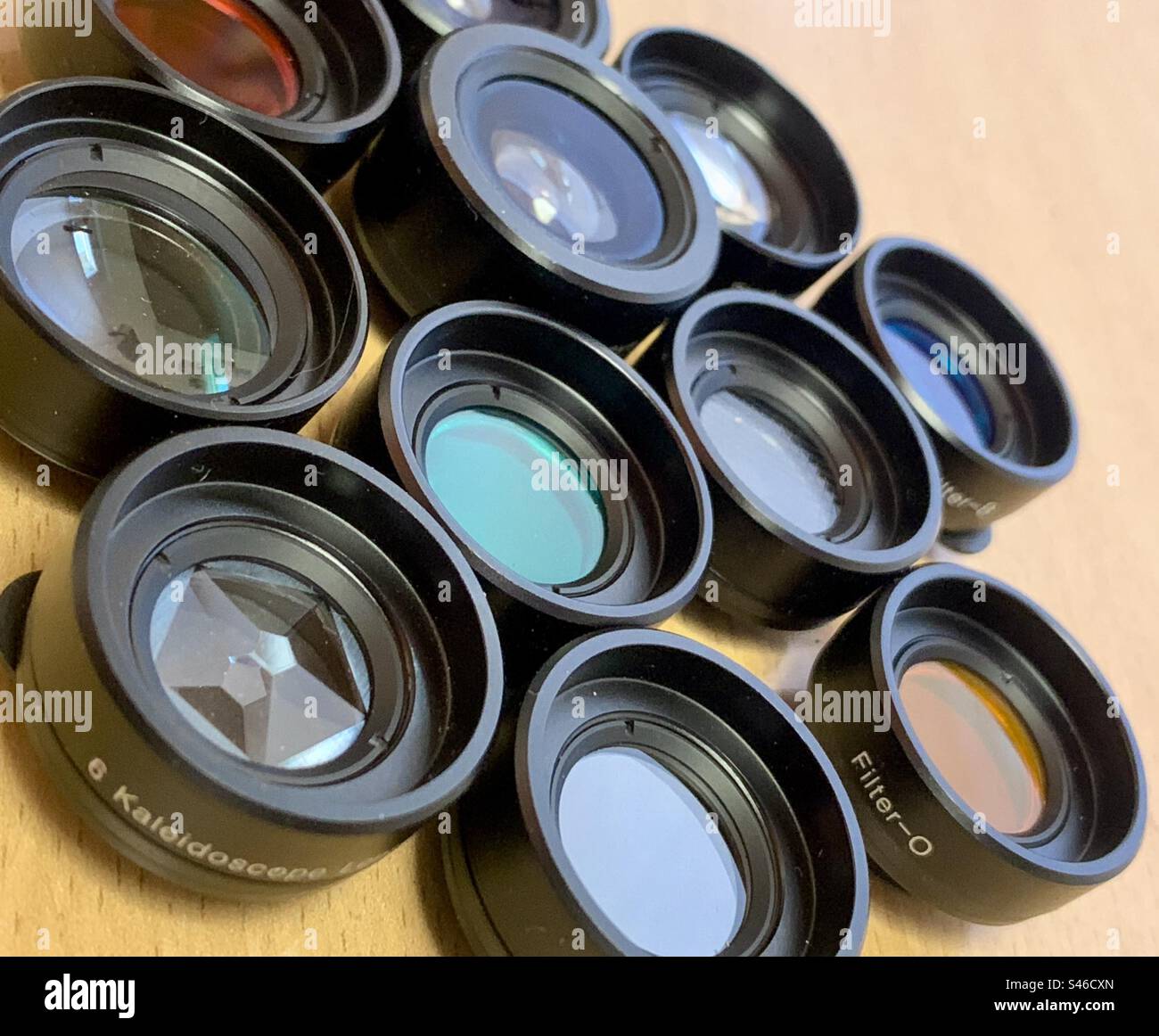 Camera phone clip on lenses Stock Photo - Alamy