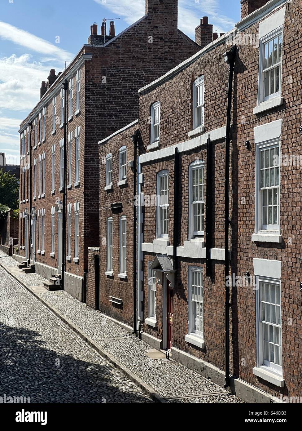 Historical cobbled streets of Chester Stock Photo - Alamy