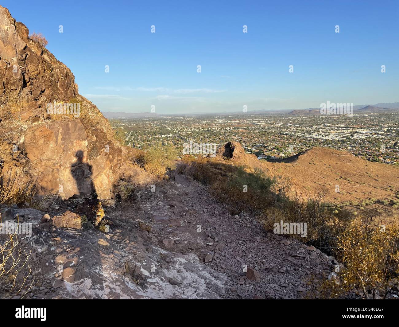 Playing with early morning shadows, gazing into brilliant blue skies ...