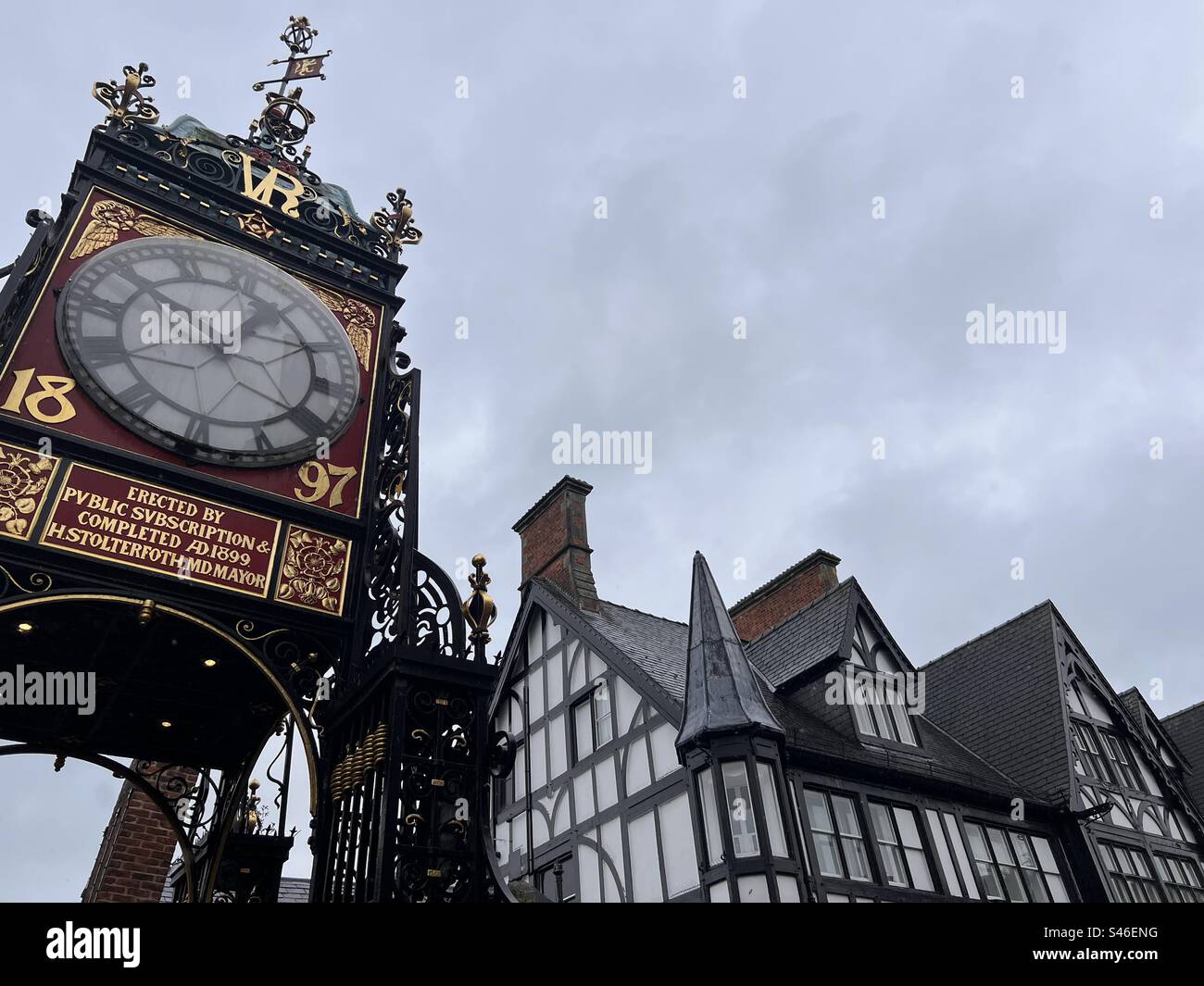 Chester clock tower hi-res stock photography and images - Alamy